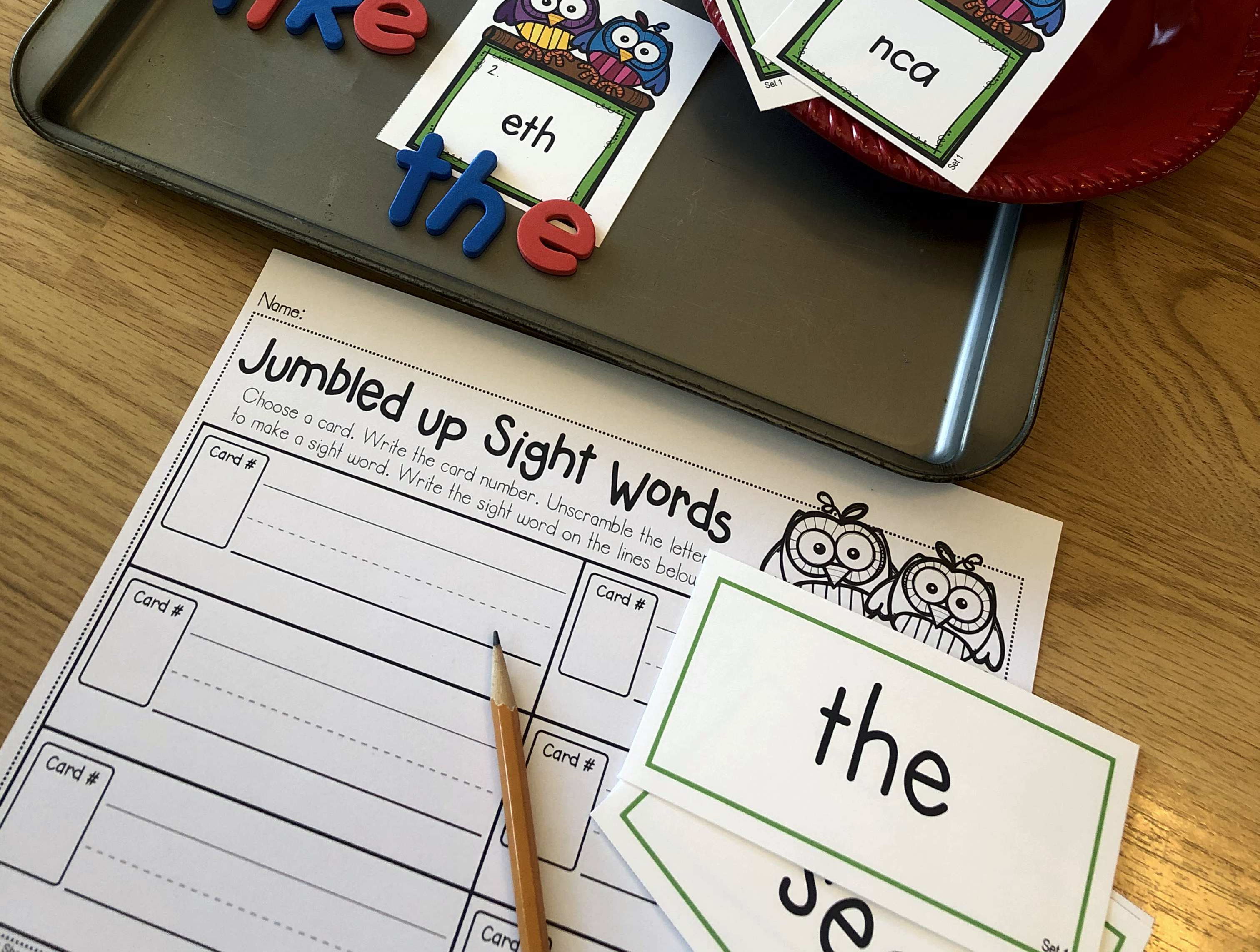 Jumbled up Sight Words – Ms. Morning Joy